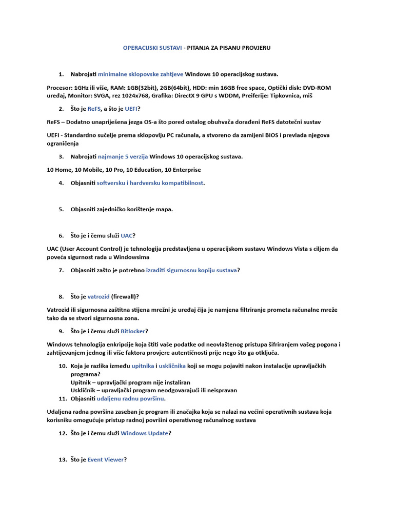 Operacijski - Skripta | PDF