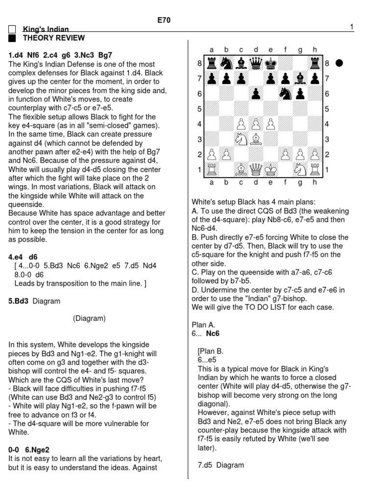 King's Indian | Download Free PDF | Chess Openings | Abstract Strategy ...