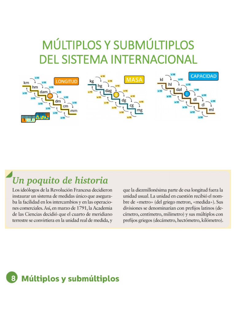 Múltiplos y Submúltiplos del SI | PDF