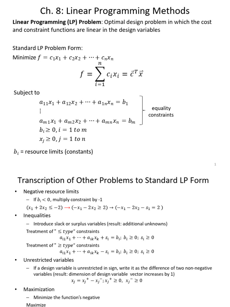 Week 9 | PDF | Linear Programming | Mathematical Optimization