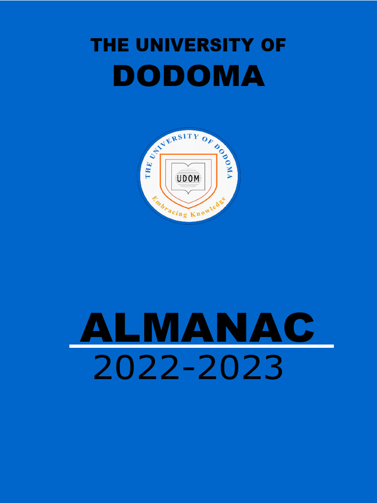 UDOM Academic Almanac 2022-2023 | PDF | Academic Term | Academia