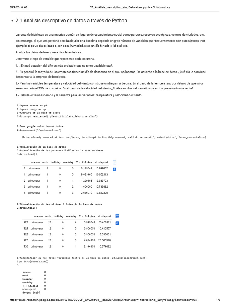 S7 - Análisis - Descriptivo - Alu - Sebastian - Ipynb - Colaboratory | PDF | Parte aislada ...