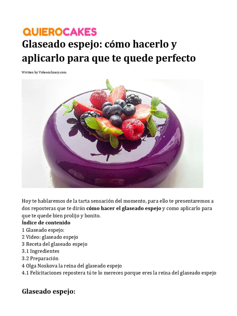 Glaseado espejo_ cómo hacerlo y aplicarlo para que te quede perfecto ...