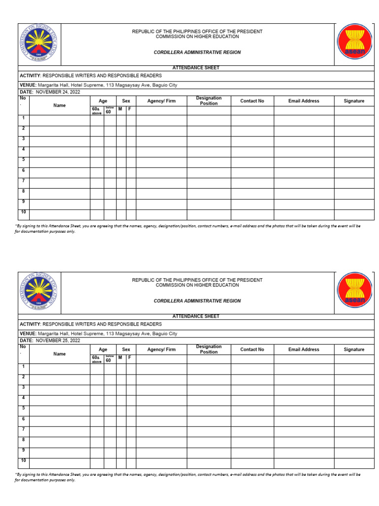 Attendance-Sheet 1 | PDF | Email | Network Service