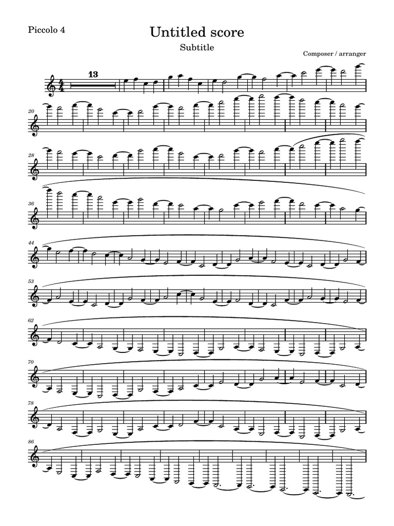 1-Piccolo 5-Piccolo 4 | PDF