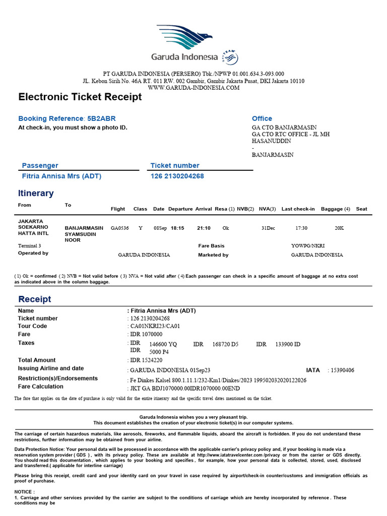 Ticket Receipt | Download Free PDF | Aviation | Transport Ticket Receipt | Download Free PDF | Aviation | Transport