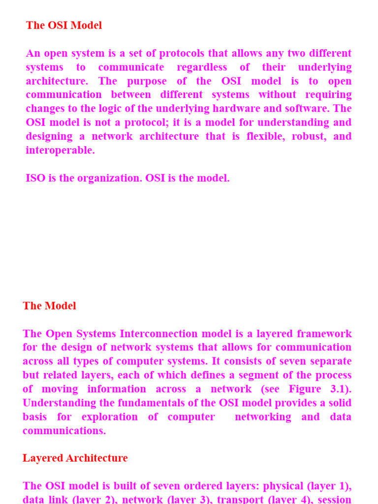 OSI Model | PDF | Osi Model | Internet Protocol Suite