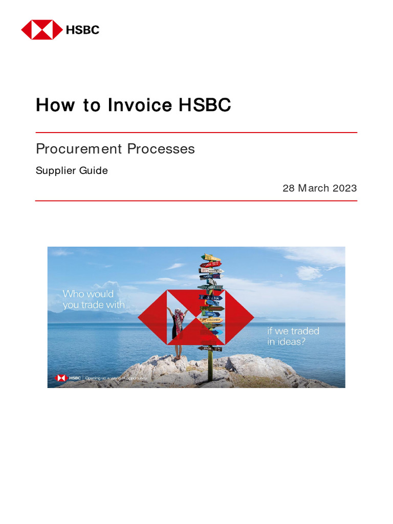 Guide To Emailing Your Invoice To HSBC | PDF | Invoice | Value Added Tax