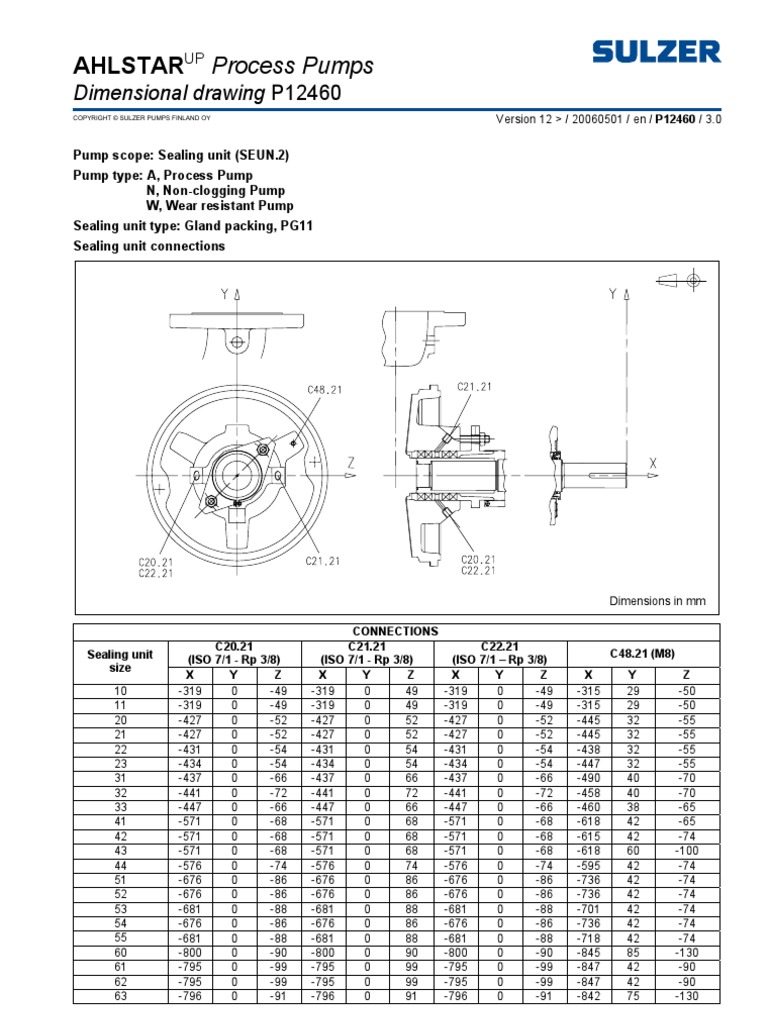 Ahlstar: Process Pumps | PDF