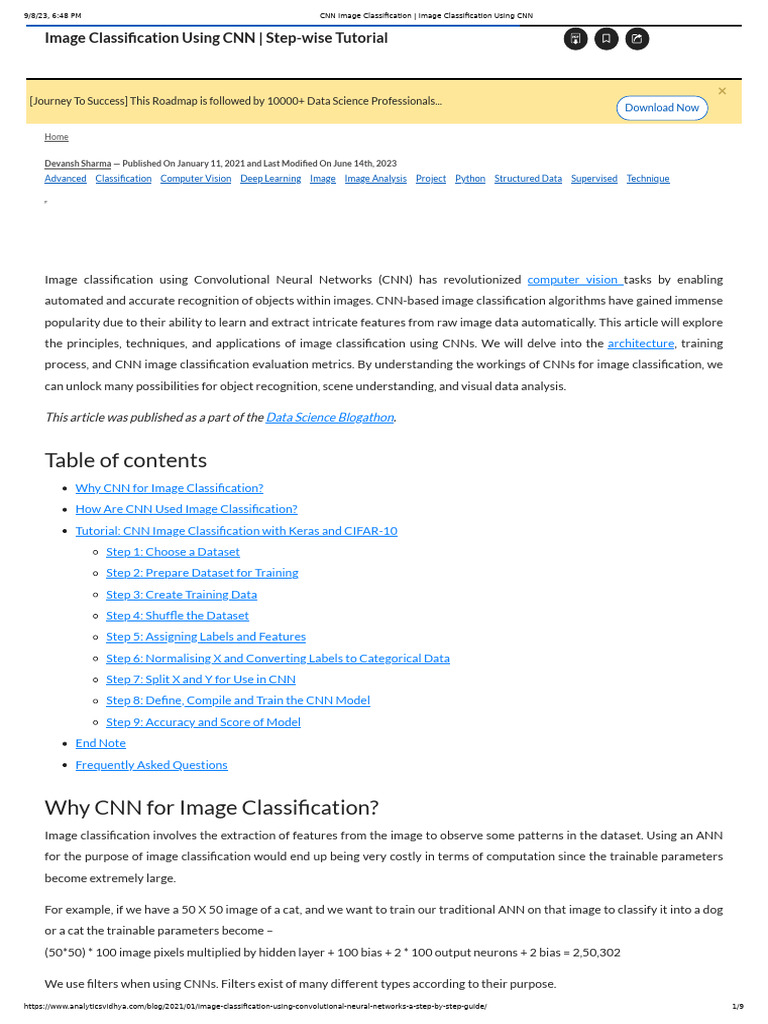CNN Image Classification - Image Classification Using CNN | PDF | Computer Vision | Emerging ...