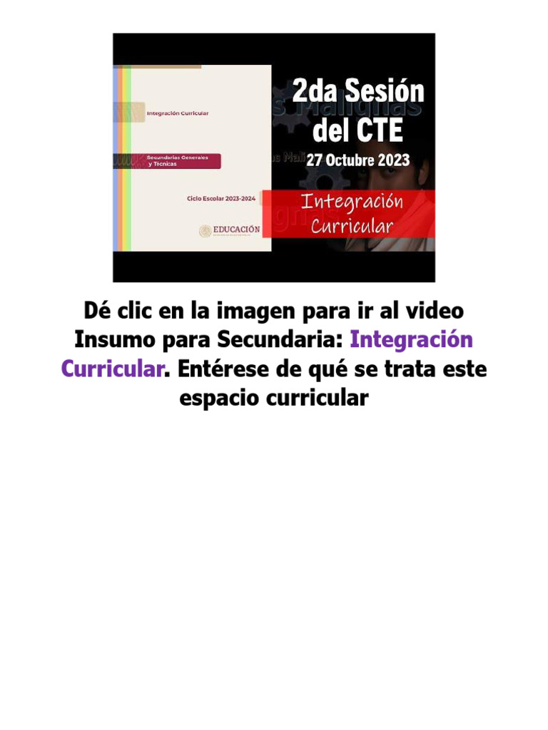 Integracion Curricular | PDF