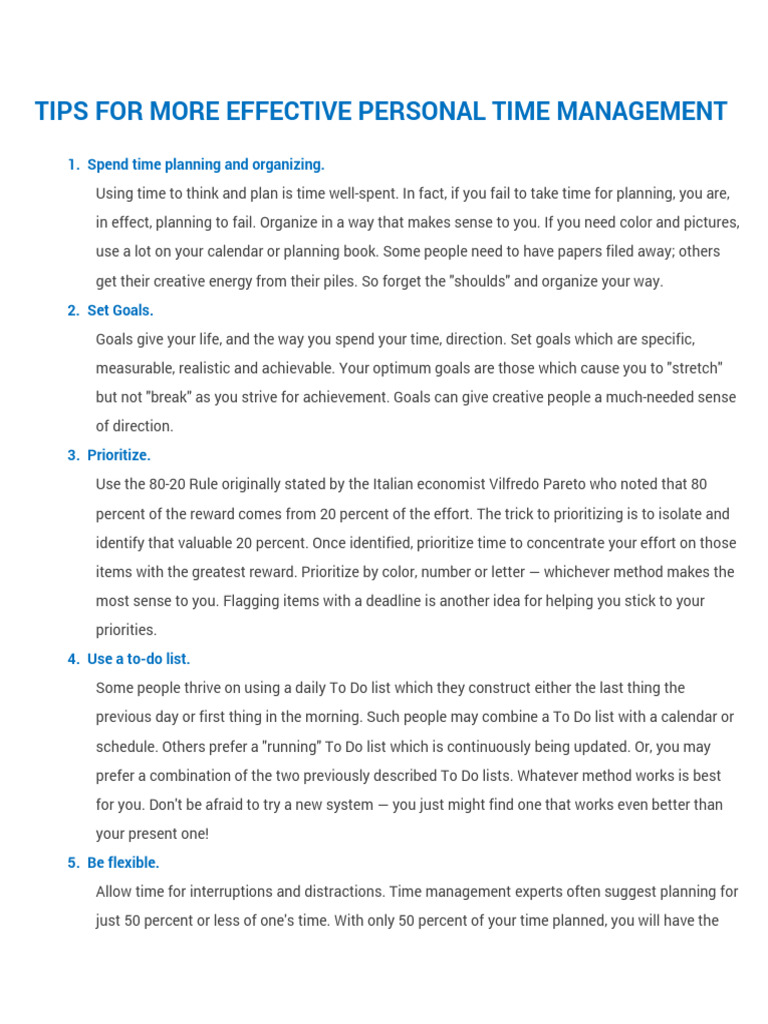 Time Management Secrets Tips | PDF | Time Management | Professional Skills Time Management Secrets Tips | PDF | Time Management | Professional Skills
