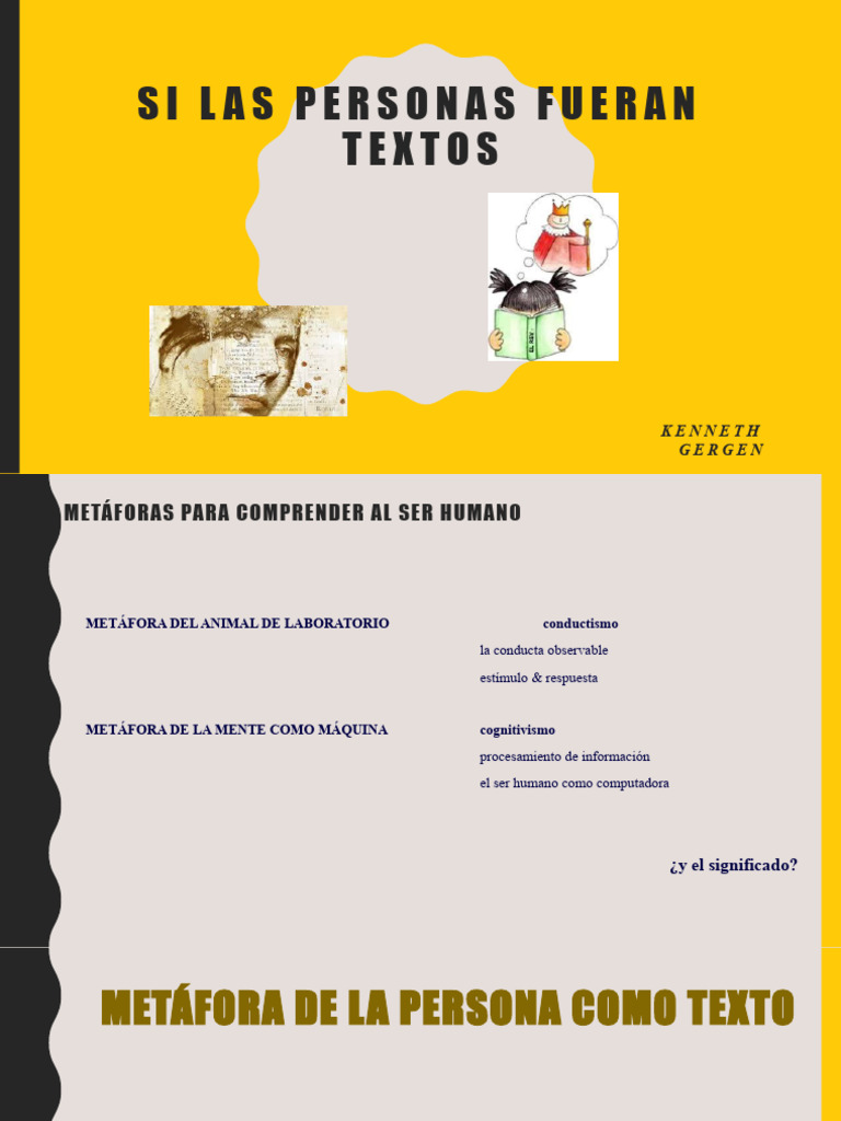 Si Las Personas Fueran Textos | PDF | Percepción | Sicología