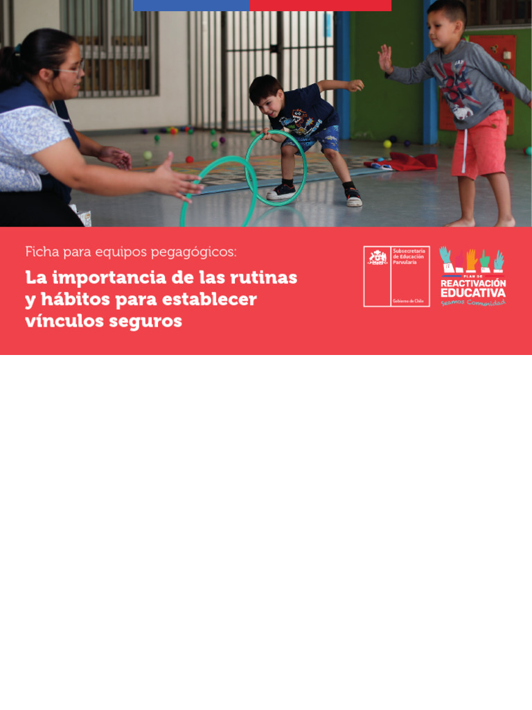 Rutinas y Habitos para Vinculos Seguros Shdjfks | Descargar gratis PDF | Aprendizaje | Educación ...