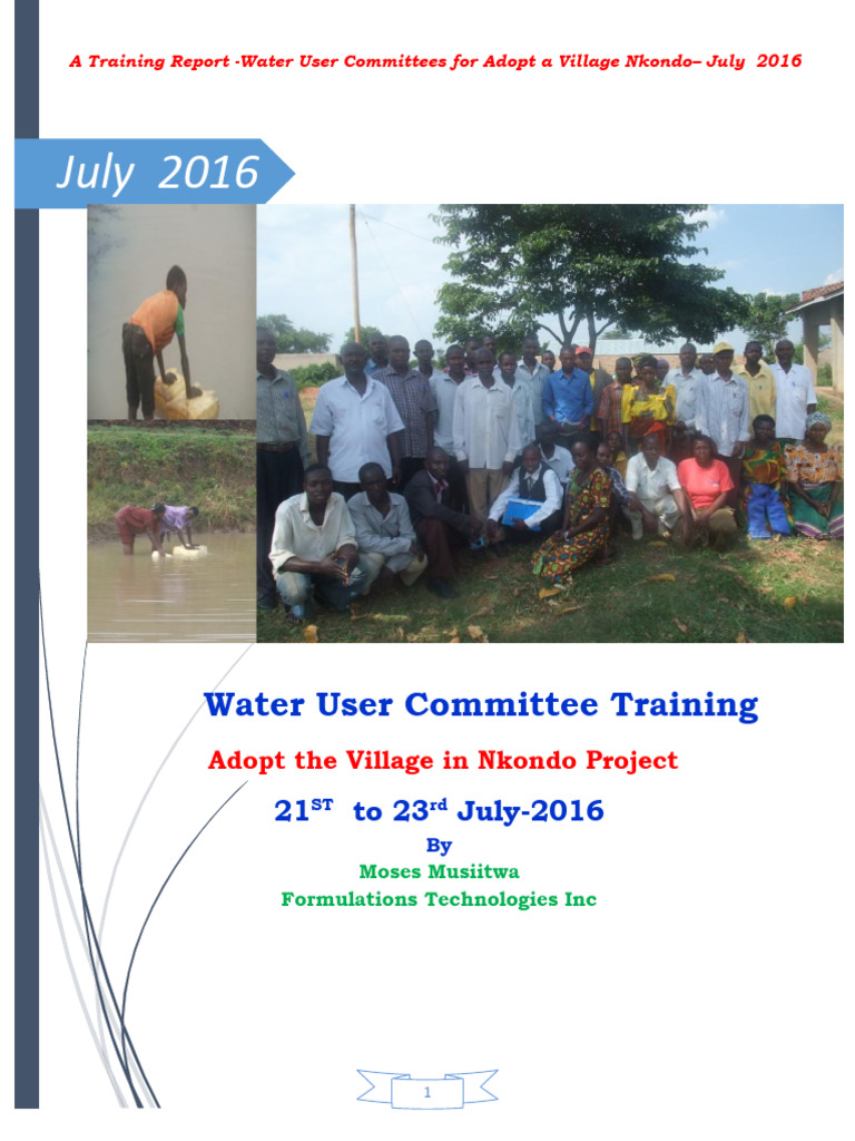 Water Commitee Users | PDF | Wash | Sanitation