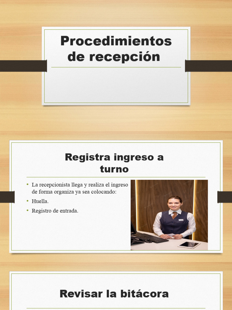 Procedimientos de Recepción | PDF