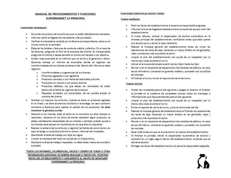 Manual de Procedimientos y Funciones | PDF Manual de Procedimientos y Funciones | PDF