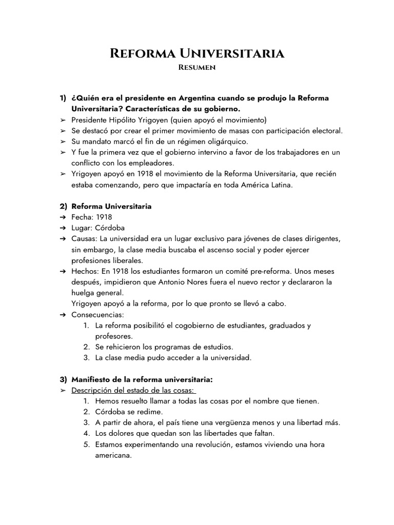 Reforma Universitaria | PDF | Ciencias sociales