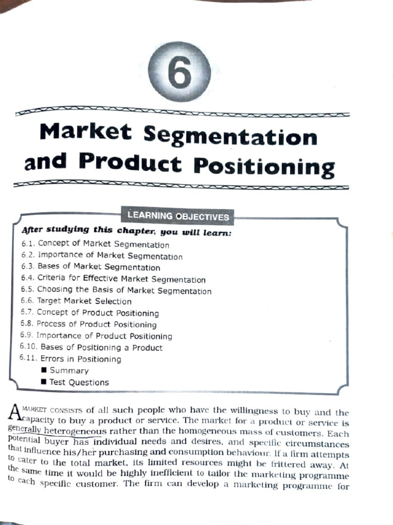 Segmentation POM | PDF | Marketing | Market Segmentation