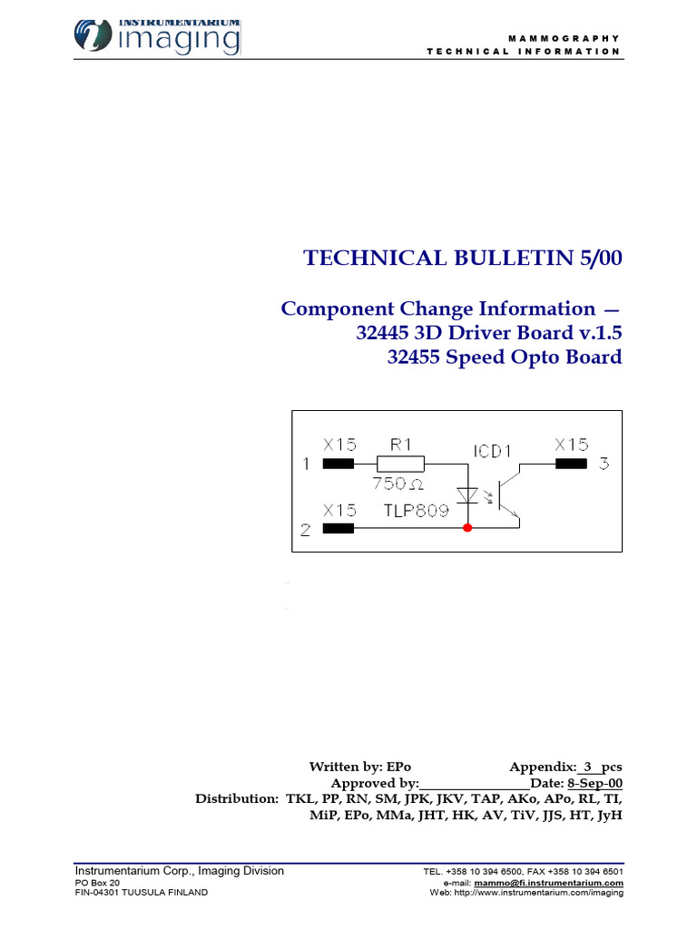 TechnicalBulletin052000 Component Change Information | PDF ...