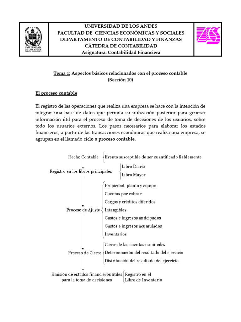 Tema 1. Aspectos Básicos Relacionados Con El Proceso Contable | PDF | Contabilidad | Depreciación