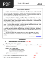 Sujets BEM Français 2025 | PDF | Algérie