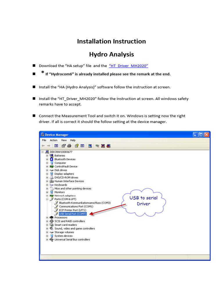 Installation Instruction Hydro Analysis Software | PDF | Business