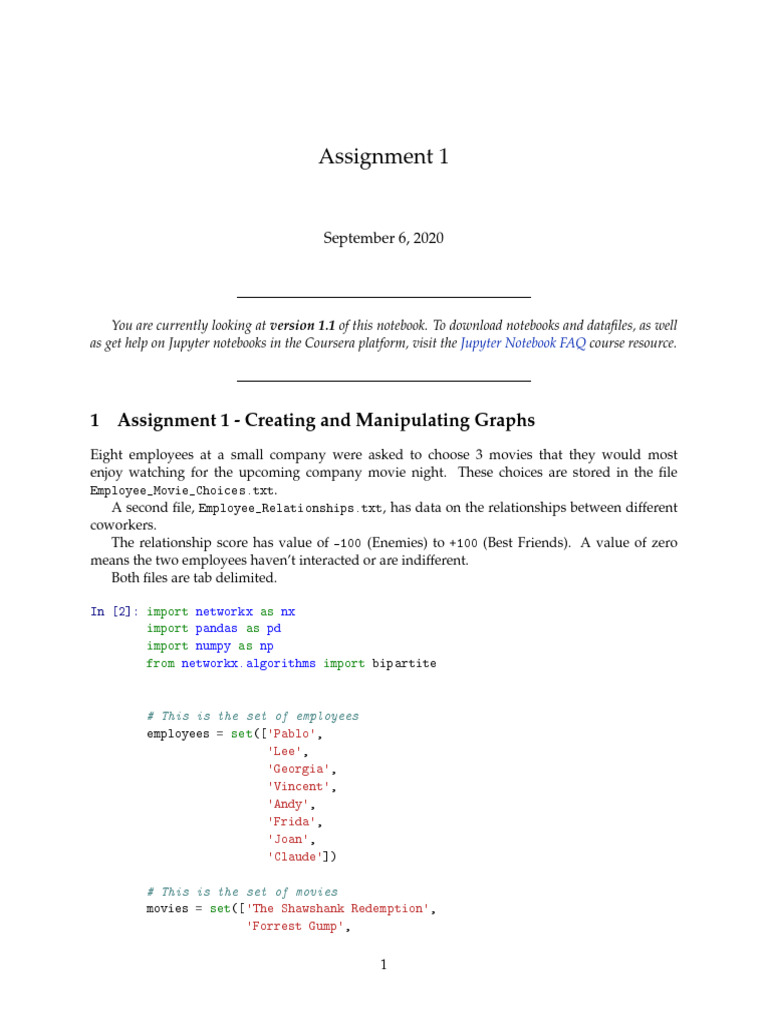 Assignment 1 - Applied Social Network Analysis in Python | Download ... Assignment 1 - Applied Social Network Analysis in Python | Download ...
