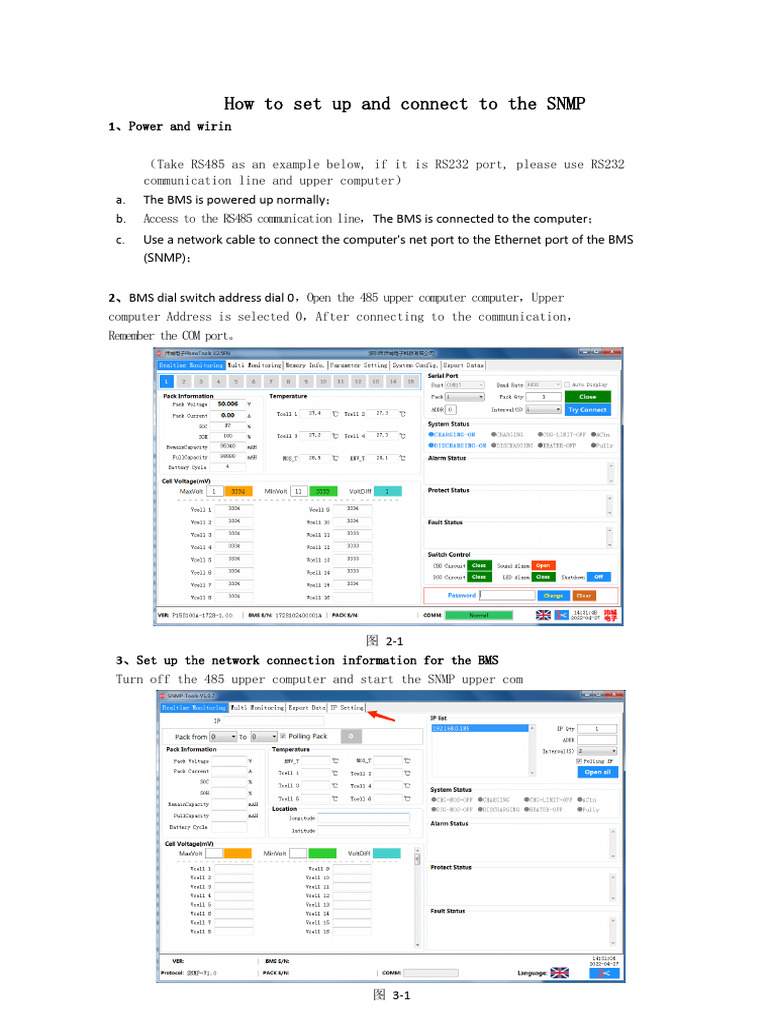SNMP Setup Guide for BMS Connection | PDF | Information And ...