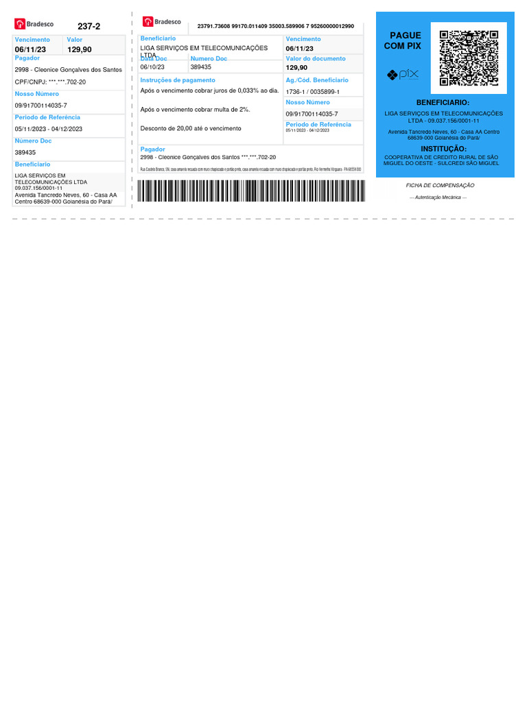 Boleto Cleonice | PDF