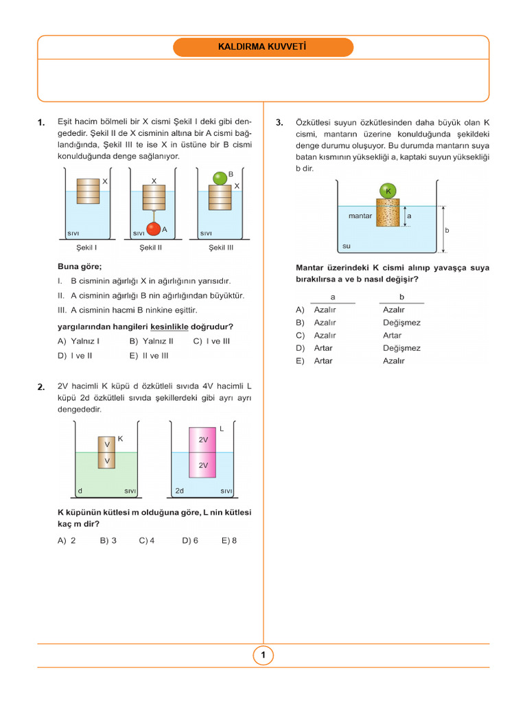 KALDIRMA KUVVETİ | PDF