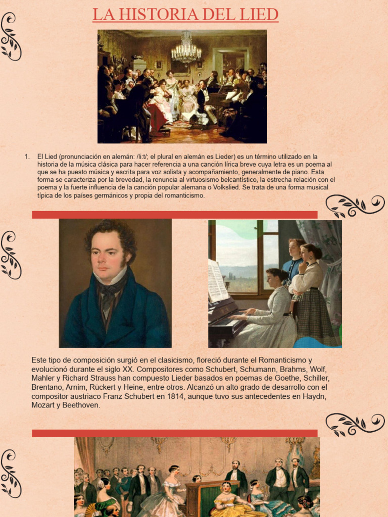 Historia y Características del Lied | PDF | Composiciones Musicales ...