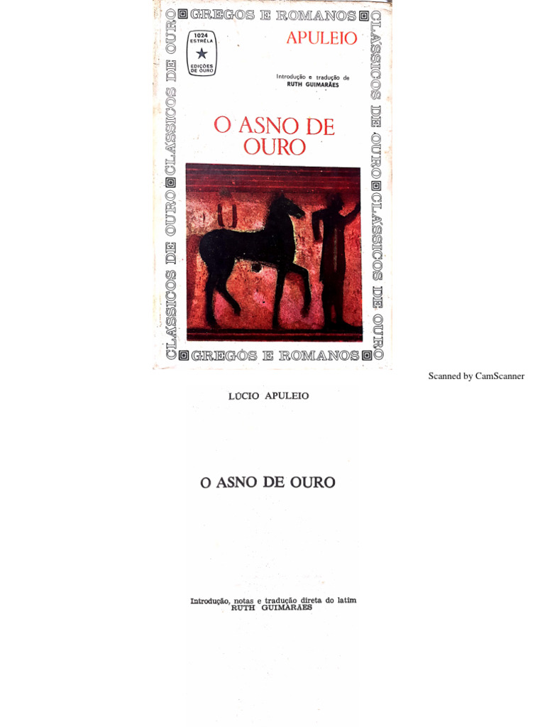 APULEIO, Lucio - Trad. Ruth Guimarães (Please Share), - O Asno de Ouro ...
