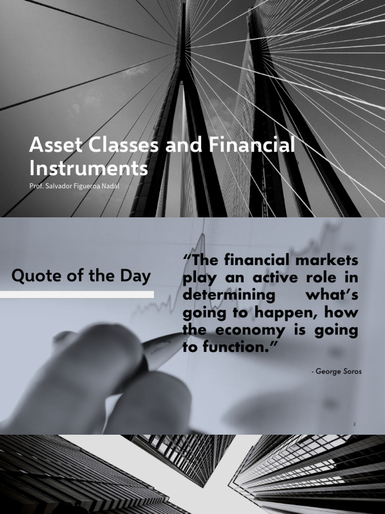 4 - Asset Classes and Financial Instruments | PDF | Securities (Finance) | Money Market