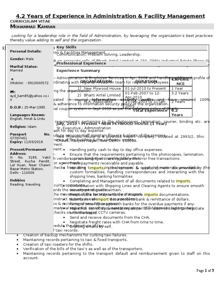 Updated CV Kamran | PDF | Databases | Taxicab