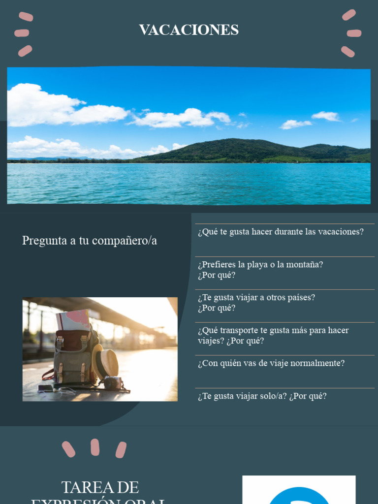 Eembasico - PPTX 7 Hablar Vacaciones | PDF