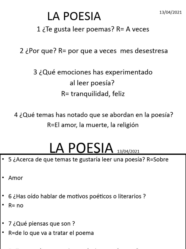 La Poesia | PDF