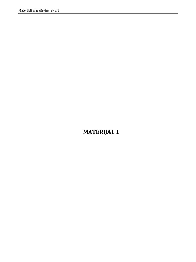 Materijal 1 - Osnovna Fizička Svojstva Materijala | PDF