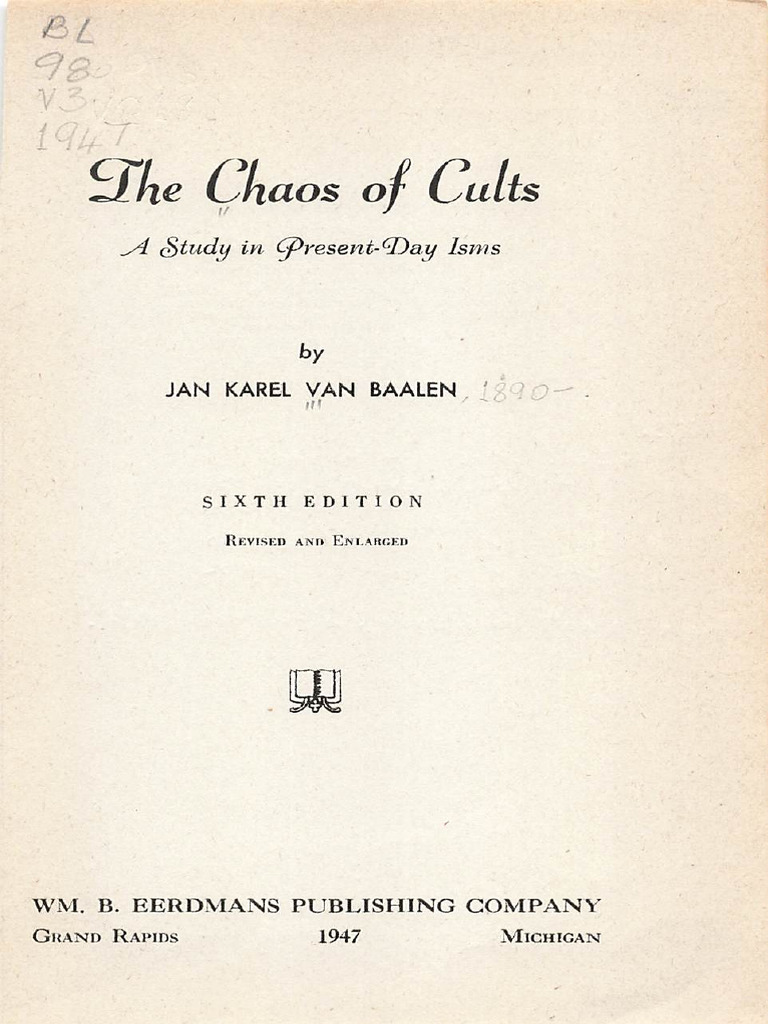 The Chaos of The Cults | PDF
