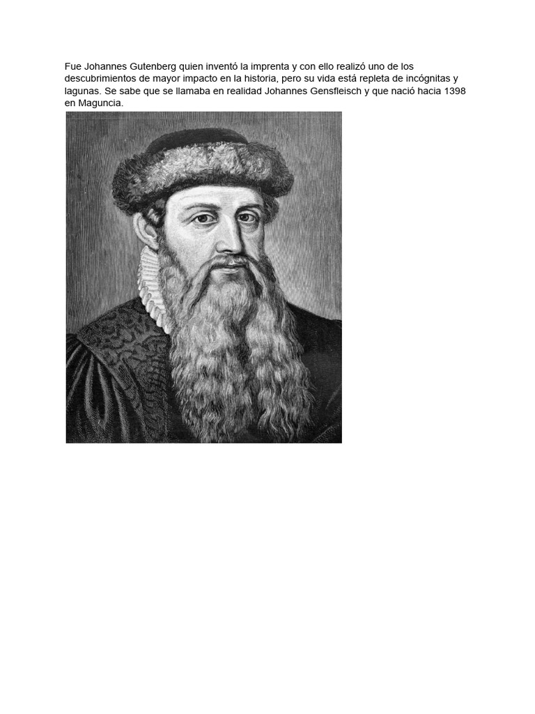 Johannes Gutenberg | PDF