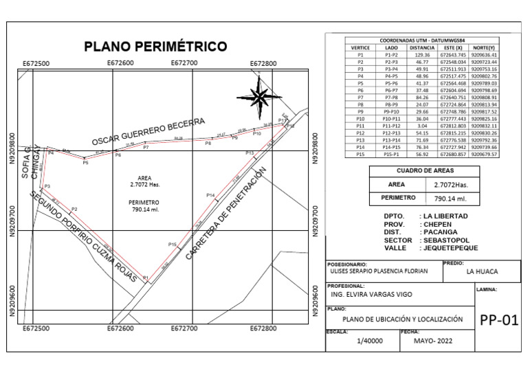Planpo de Ubicacion y Localización, La Huaca-Layout1 | PDF