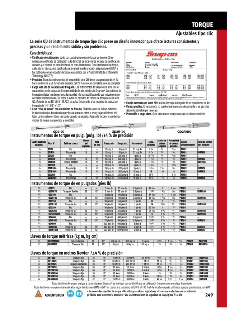 Catalogo 1200 Snapon - Herramientas Manuales | PDF