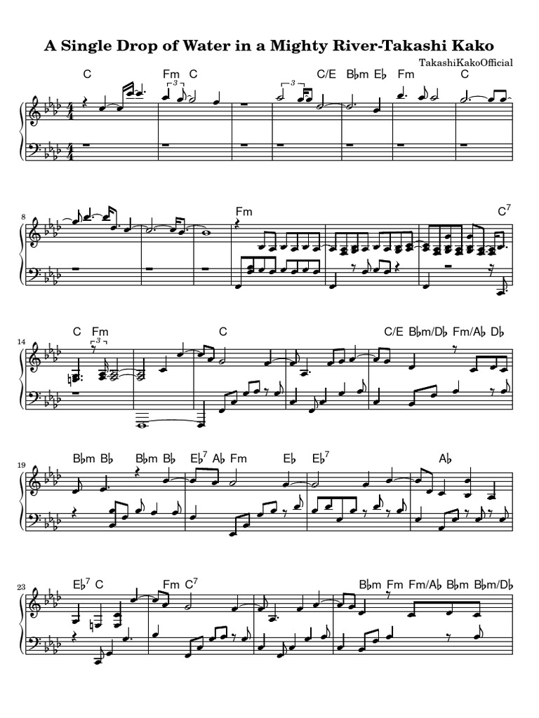 A Single Drop of Water in A Mighty River-Takashi Kako | PDF