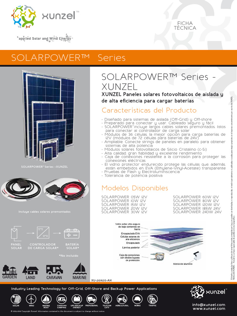 SOLARPOWER™ Series - Xunzel | PDF | Fotovoltaica | Panel solar