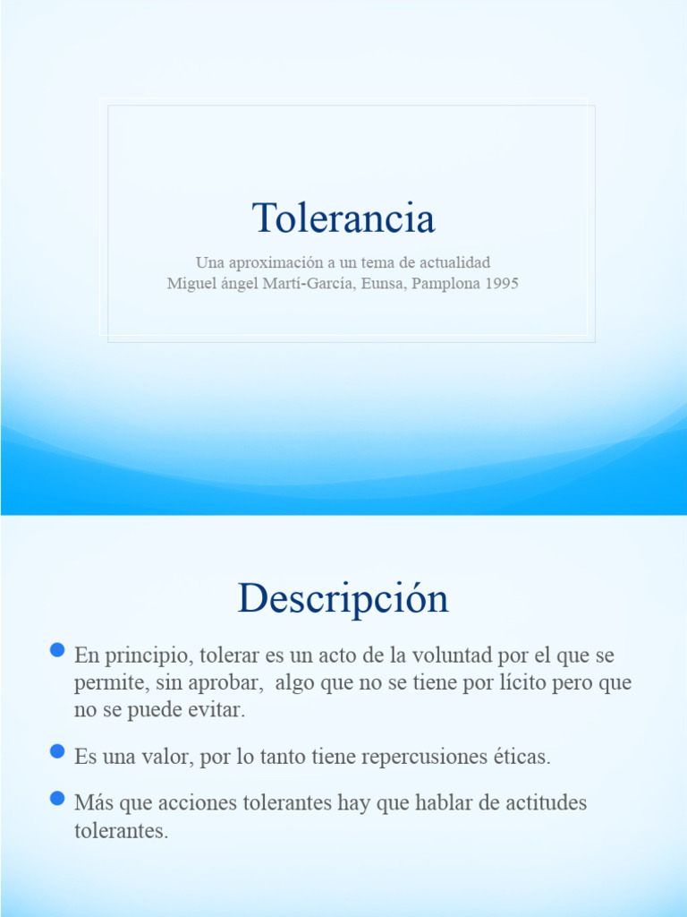 11 Tolerancia | PDF | Tolerancia | Verdad