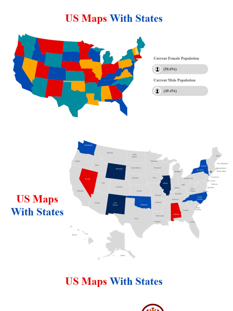 Slide - Egg-45348-Free Editable US Maps With States | Download Free PDF ...