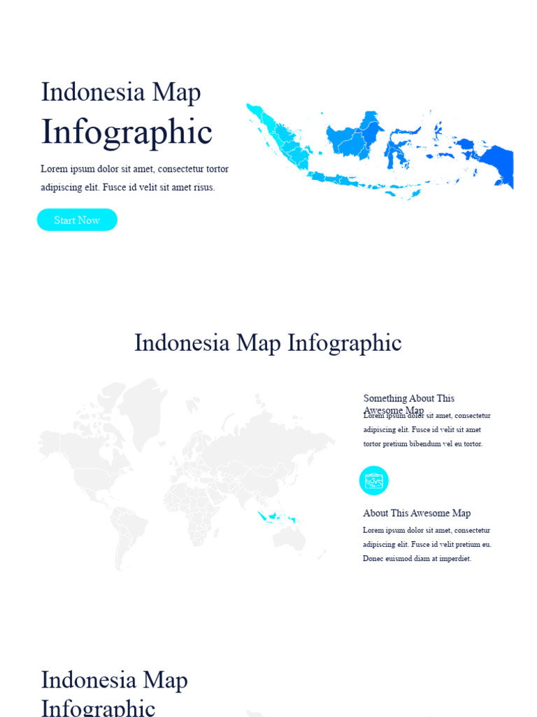 Indonesia Map Infographic PowerPoint Template | PDF | Techniques ...