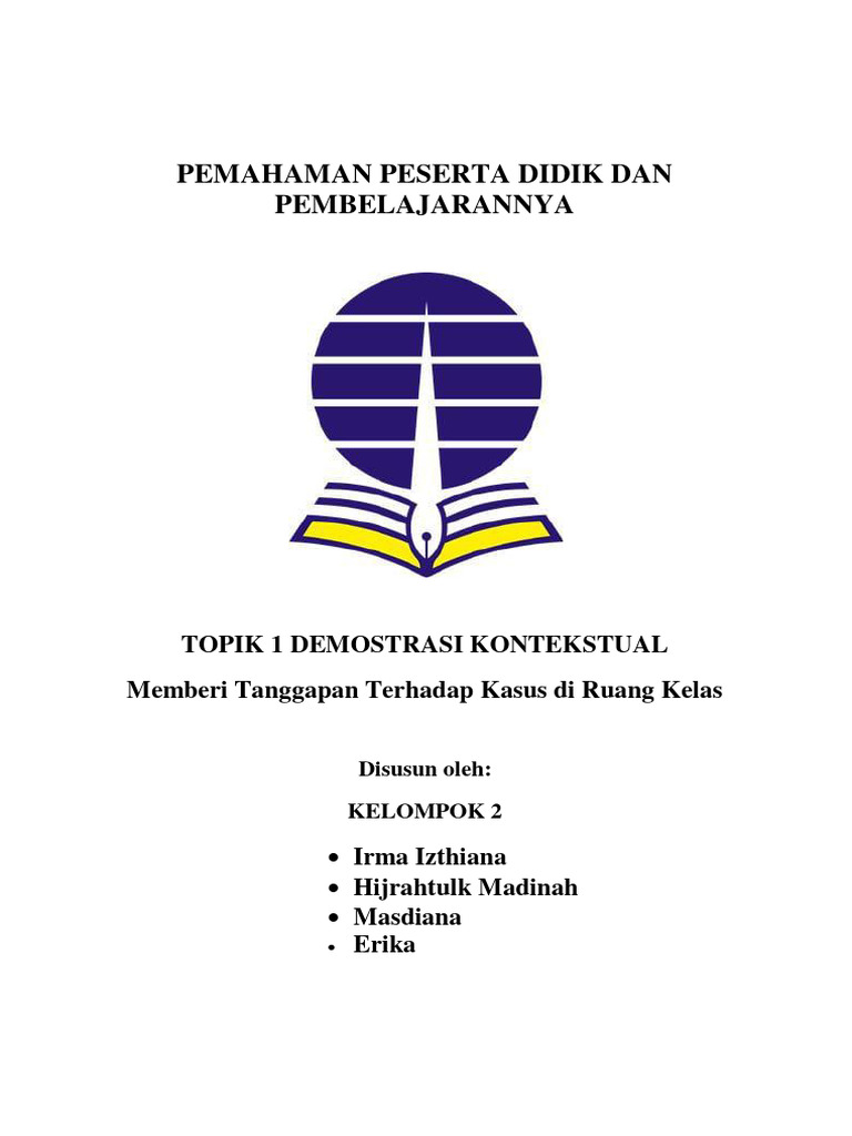 Pemahaman Tentang Peserta Didik Dan Pembelajarannya Topik 1 Ruang Kolaborasi | PDF