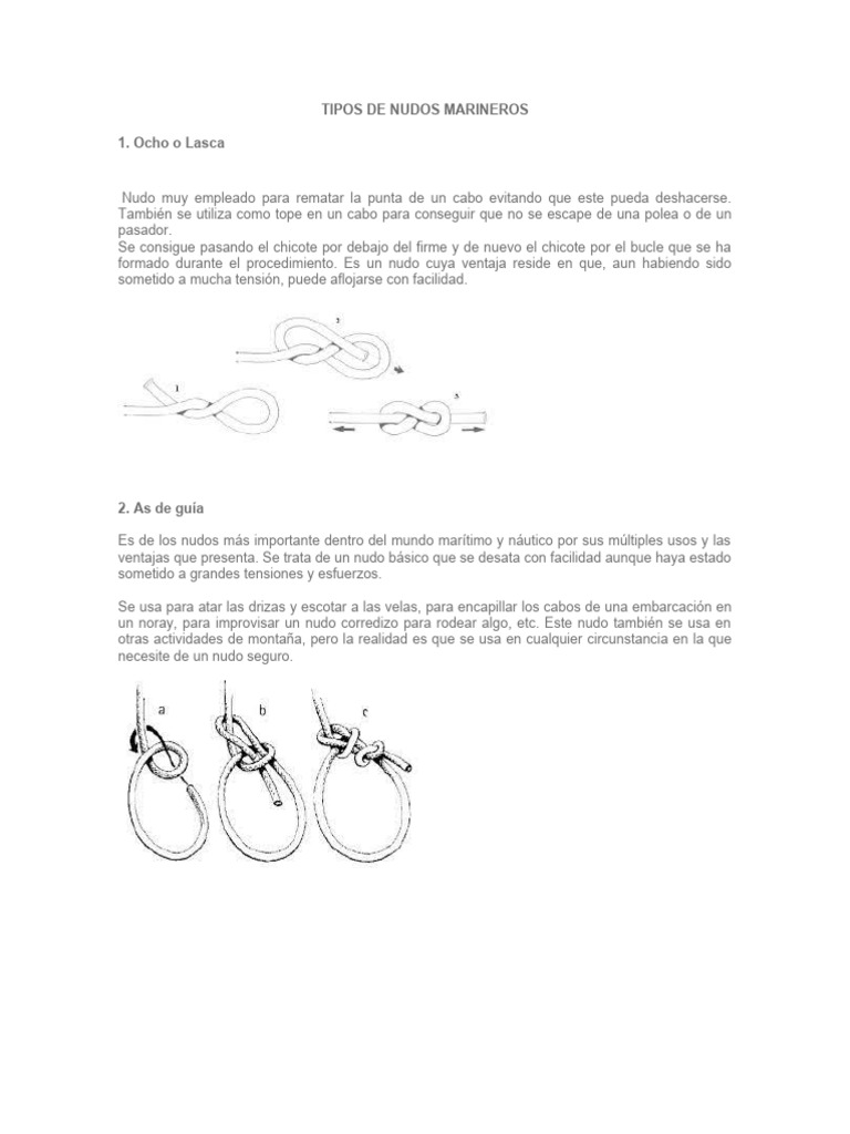 Tipos de Nudos Marineros | PDF | Nudo
