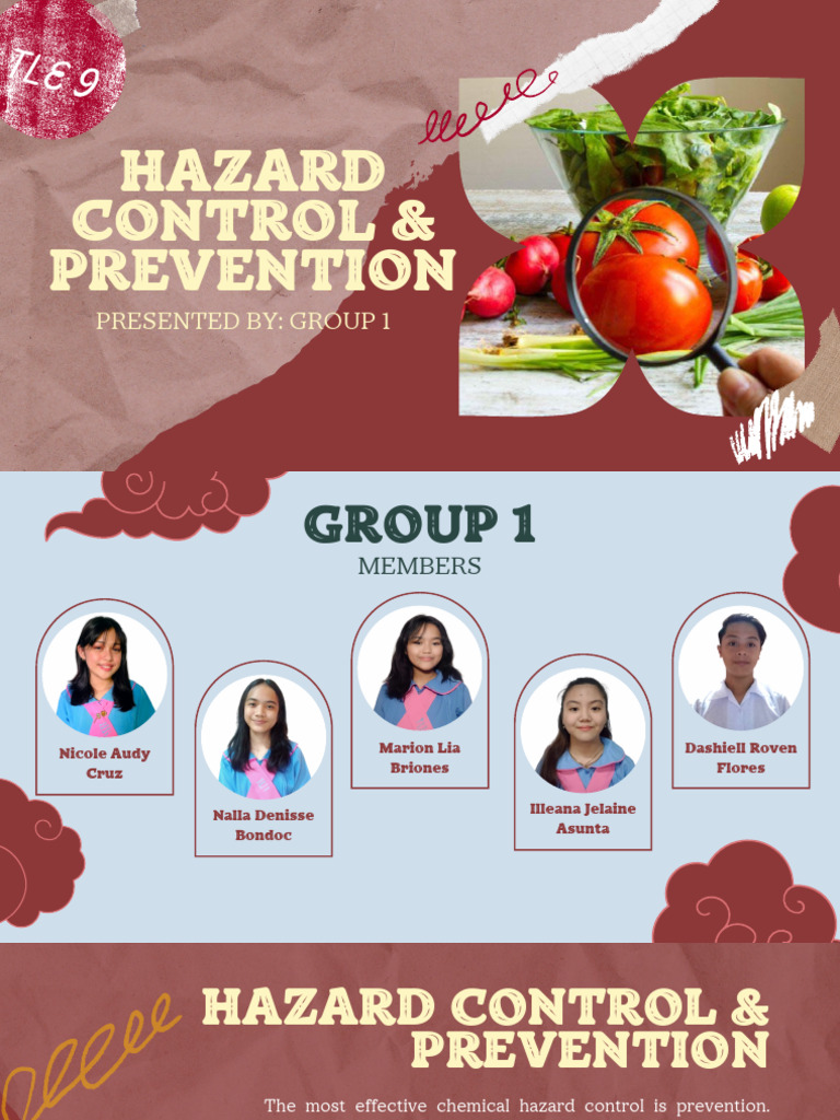 TLE - Hazard Control and Prevention | PDF | Hazards | Food Safety